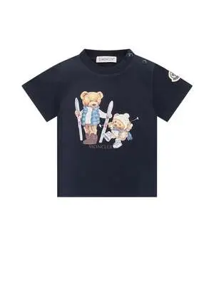 Moncler Cotton Blend Graphic T-shirt - Multicolour