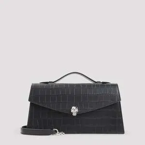 Alexander McQueen Mini Skull Top Handle Bag - Black
