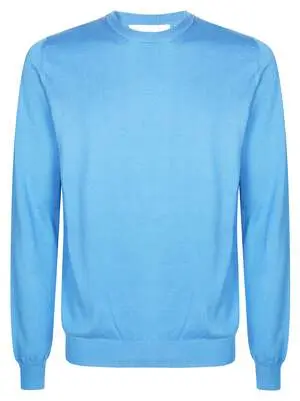 Alpha Studio Classic Crew Neck Long Sleeve T-shirt For - Denim