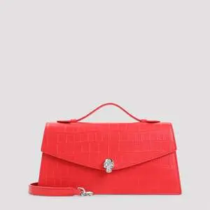 Alexander McQueen Skull Mini Top Handle Bag - Red