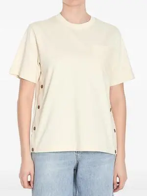 Moncler Grenoble Cotton Crewneck T-shirt - Ivory