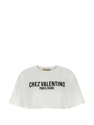 Valentino Garavani Graphic Print Round Neck T-shirt - White