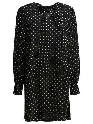 VALENTINO VALENTINO Mini Flared Dress With Long Sleeves And Knotted Bow