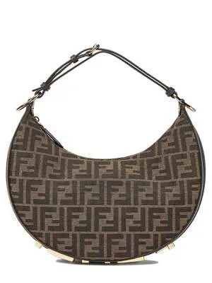 Fendi Ff Motif Shoulder Bag - Brown