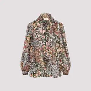 Valentino Garavani Floral Print Silk Shirt - Multicolour