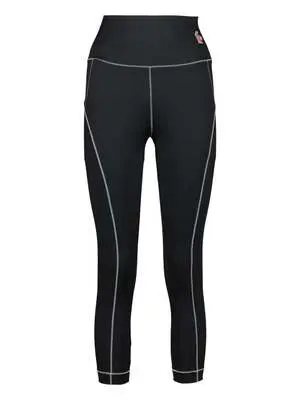 Moncler Logo Patch Leggings - Black