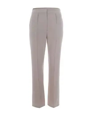 Patrizia Pepe Patrizia Pepe Tailored High-Rise Straight-Leg Trousers Cloud Gray