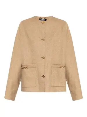 Versace Medusa Buttoned Jacket - Beige