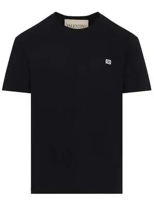 Valentino Garavani Signature Vlogo Cotton Tee - Black