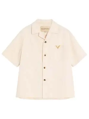 Valentino Garavani Elegant Gold Tail Embellished Shirt For
