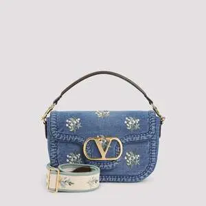 Valentino Garavani Mini Shoulder Handbag With Studs - Blue