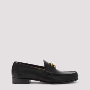 Valentino Garavani Leather Loafers With V-logo Detail