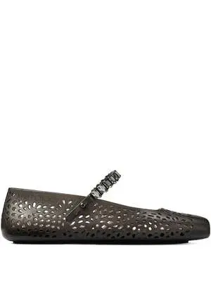 JIMMY CHOO The Mini Transparent Ballerina Flat - Transparen