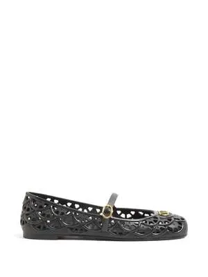 Valentino Garavani Vlogo Signature Mini Mary Jane Flats - Nero