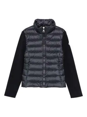 Moncler Quilted Down And Wool Cardigan
