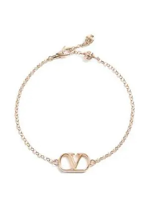 Valentino Garavani Gold-tone Vlogo Chain Bracelet - Oro