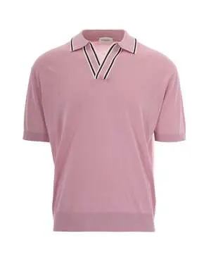 PAOLO PECORA Short-sleeve Knit Polo Shirt