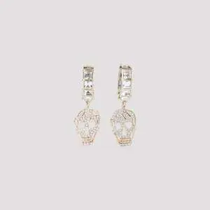 Alexander McQueen Mini Skull Drop Earrings - Metallic