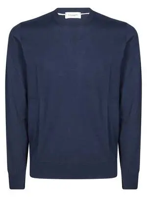 PAOLO PECORA Crew Neck Long Sleeve Cotton Sweater