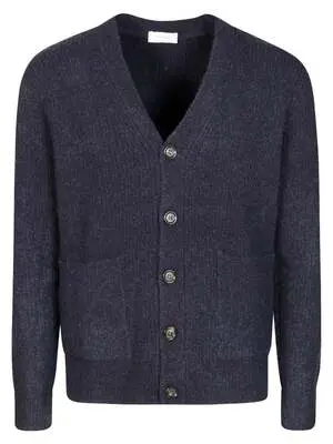 PAOLO PECORA MILANO Stylish Multi-pattern Wool Blend Sweater - Multicolour