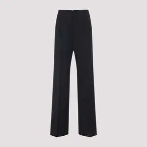 Alberta Ferretti Tropical Wool-blend Tailored Pants - Grey