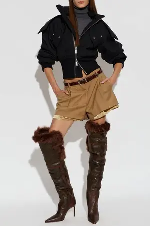 Dsquared2 Heeled Boots With Fur