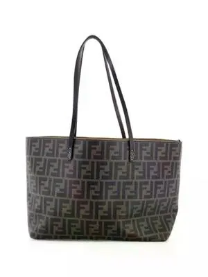 Fendi Zucca Coated Canvas Medium Tote Bag - Brown