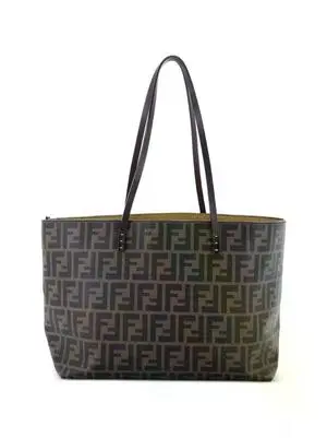 Fendi Roll Zucca Coated Canvas Medium Tote Bag