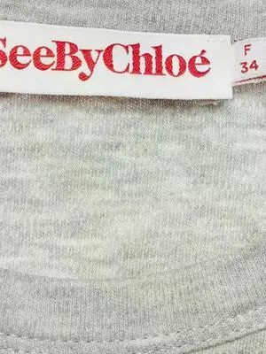 See By Chloé Logo Print Long Sleeve T-shirt