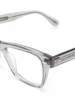 Oliver Spencer Square Transparent-frame Glasses