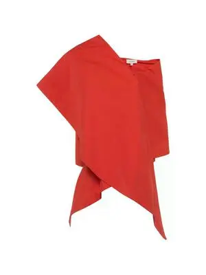 Isa Arfen Asymmetric Knot Detail One-shoulder Blouse
