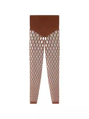 DIESEL® Stretch-knit Mesh Tights - Brown