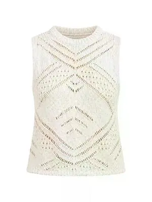 Autumn Cashmere Chunky Knit Pointelle Top
