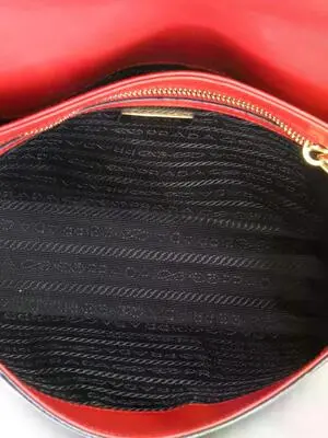 Prada Saffiano Leather Embleme Flap Bag