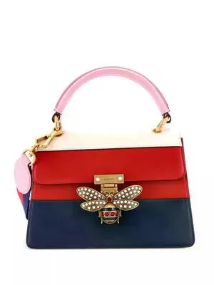 Gucci Queen Margaret Leather Small Satchel - Multicolour
