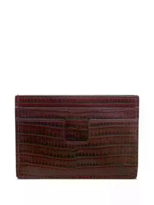 TOM FORD Croc-effect Leather Card Holder