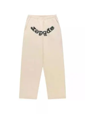 SP5DER Logo-print Rhinestone-embellished Track Pants