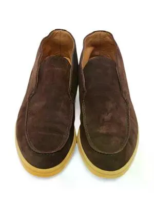 Loro Piana Open Walk Suede Ankle Boots