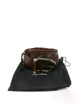 Dolce & Gabbana Woven Buckle Belt