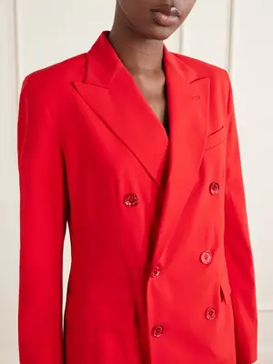 Ralph Lauren Ramona Double-breasted Wool-blend Blazer