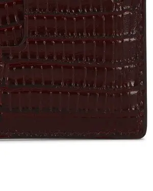 TOM FORD Printed Tejus T Line Classic Card Holder - Ruby Red