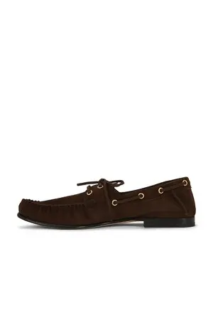 TOM FORD Suede Theo Boat Shoe