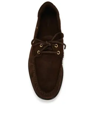TOM FORD Suede Theo Boat Shoe
