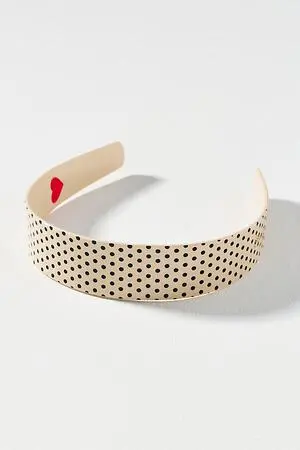 SOLAR ECLIPSE Polka Dot Headband - Black Dot