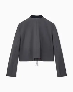 Giorgio Armani Slim-fit Virgin Wool Blazer With Horn Buttons And Tassels
