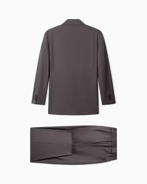 Giorgio Armani Suit Oversized Fit In Fluid Virgin Wool
