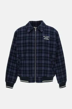 Drole De Monsieur Plaid Flannel Jacket - Blu