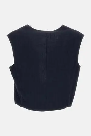 Barena Venezia Herringbone-effect Linen-blend Waistcoat