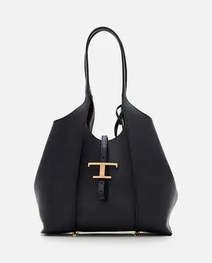 TOD'S T Timeless Small Shopper Bag - Nero