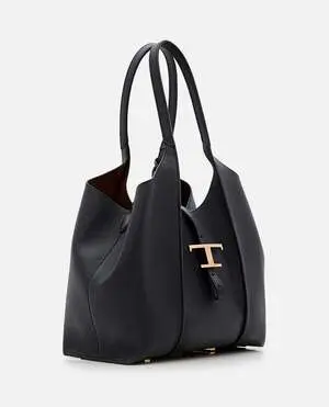 TOD'S T Timeless Small Shopper Bag - Nero